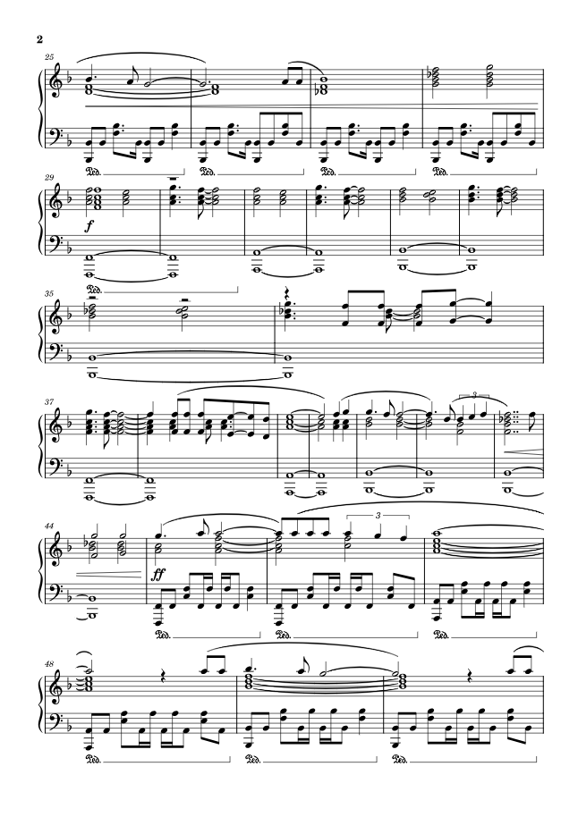 Red Swan Medium Piano Sheet Music | Tuneonmusic